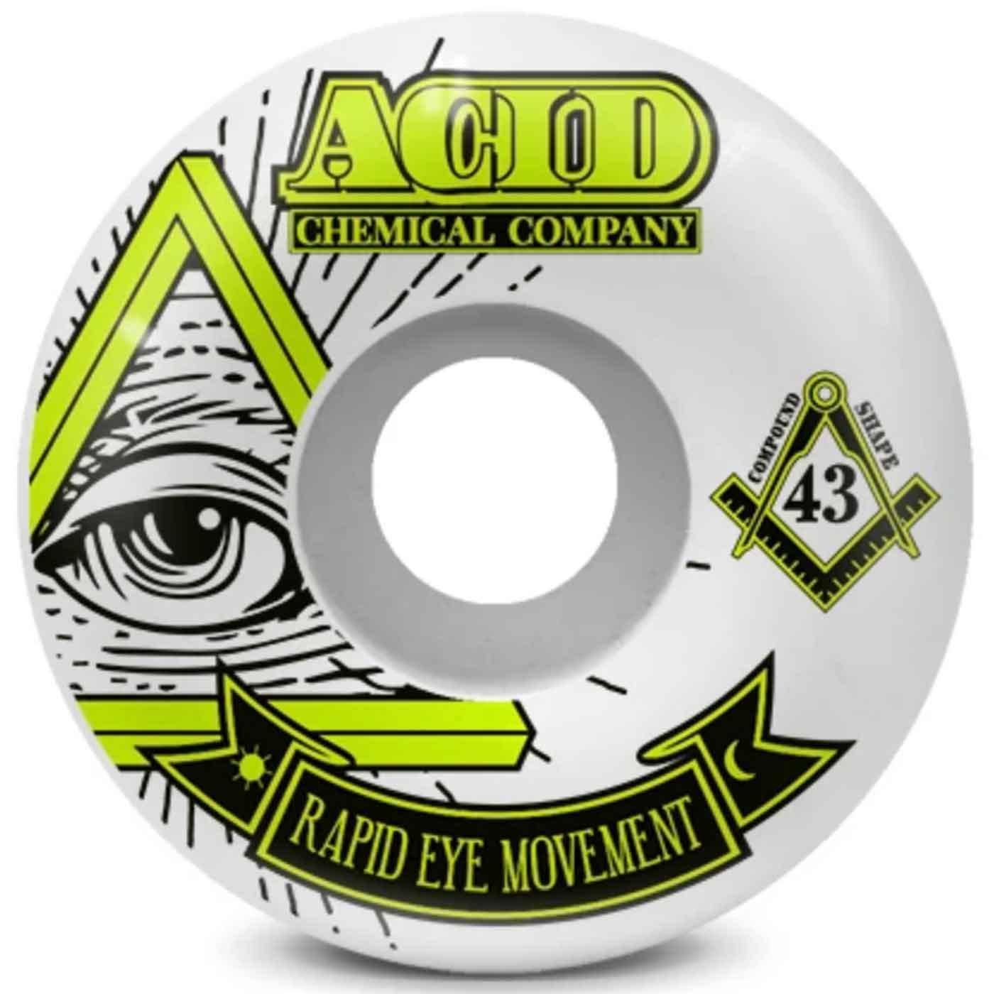 Acid 52mm 99A REM Formula Pyramid Wheels – Freedom Skateshop