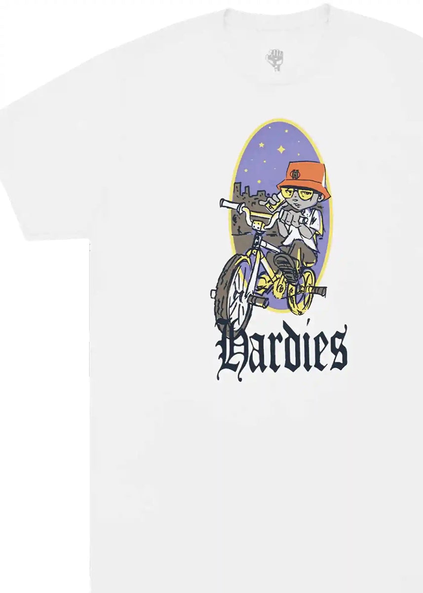 Hardies Night Schemer T-Shirt White – Freedom Skateshop