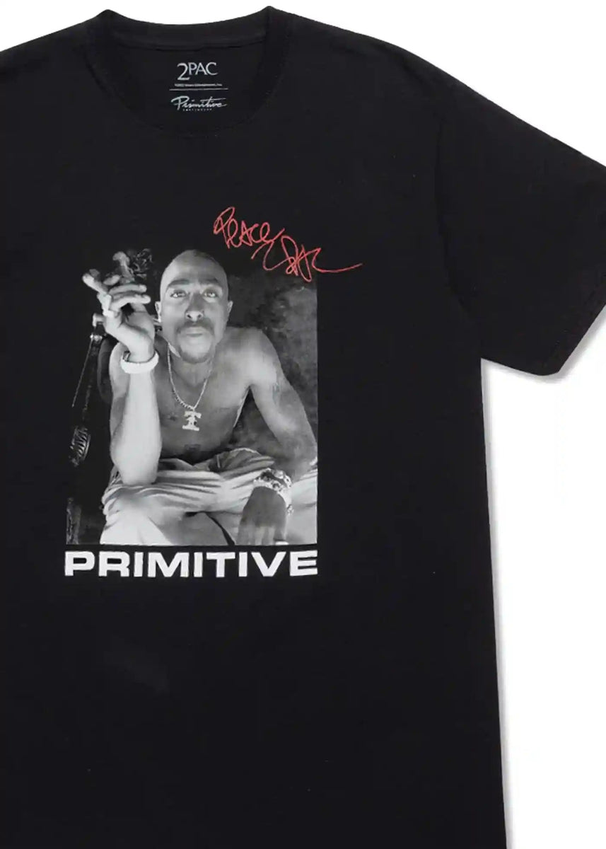 Primitive X Tupac Smoke T-Shirt Black – Freedom Skateshop