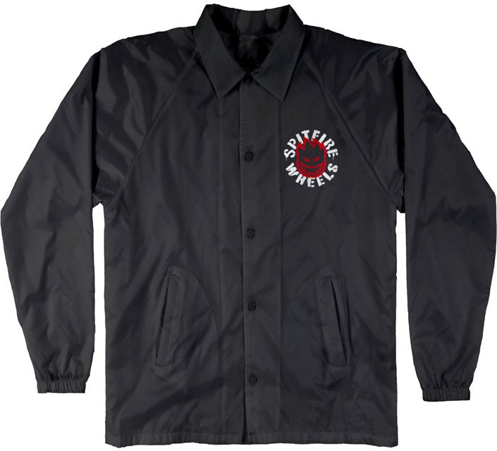 Spitfire Flammable Material Coach Jacket Black – Freedom Skateshop