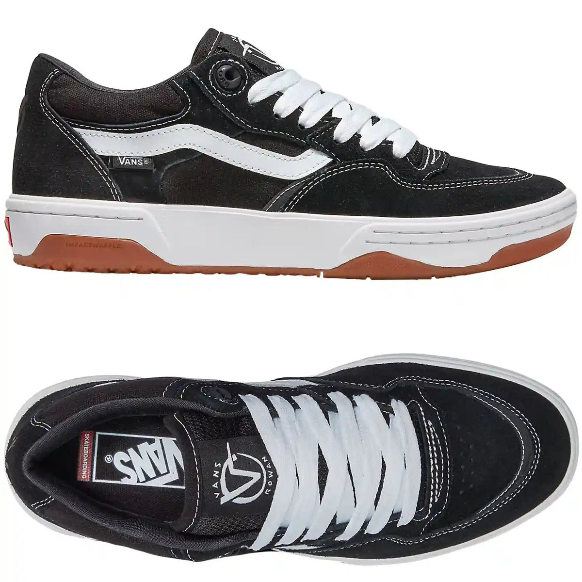 Vans Rowan 2 Skateschuh Black White – Freedom Skateshop