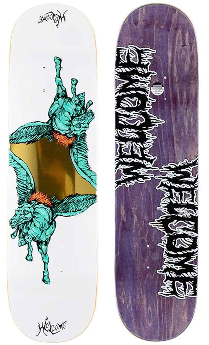 Welcome Peggy on Evil Twin 8.25 Deck White – Freedom Skateshop